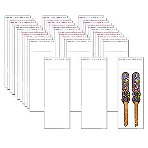 3x8" Pretzel Rod Bags 100pcs Long Adhesive Cello Bags 2mil Clear Self Stick Cellophane Bags for Bakery Candies Necklaces Crafts Candles Snacks Nuts Gift Party Favor (5 Sizes to Choose from)