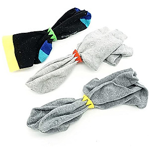 Sujosa 30pcs Sock Rings Sock Clip Holders Locks Washing Sorters Laundry Storage Organization Soft Rubber with 5 Multicolor