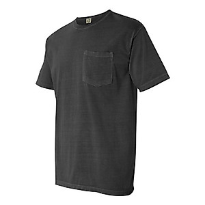 Comfort Colors Chouinard 6030 Adult Heavyweight Pocket Tee Pepper PgmDye Large