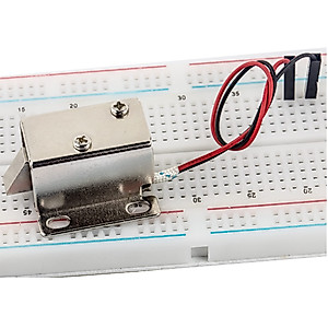 risingsaplings 2pcs DC 12V Current 0.4A Current Mini Electromagnetic Electric Drawer Lock Solenoid Control Lock for Door Access Cabinet Lock Farm School Hotel Design Slim Tongue 27X29X18(mm)