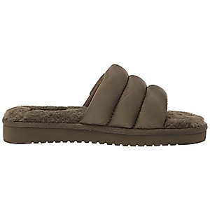 Koolaburra by UGG Men's ROMMIE Nylon Slipper, Dark Olive, 11