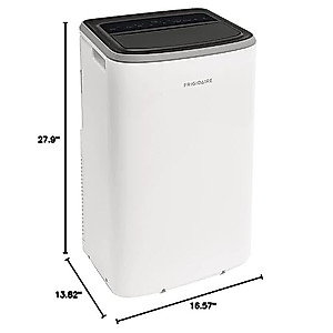 Frigidaire FHPW122AC1 Portable Room Air Conditioner, 12K BTU (ASHRAE) / 8K BTU (DOE) with Multi-Speed Fan/Dehumidify Mode/Washable Filter, Built-in Air Ionizer/Wi-Fi Connected/Window Kit, in White