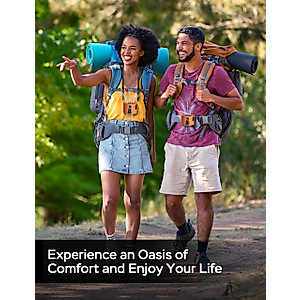 AddAcc 2024 Upgrade 10000mAh Waist Fan, 12000RPM Strong Airflow, Rechargeable Clip Belt Fan, 10 Speed, Max 24H Working Time, Personal Shirt Fan for Outdoor, Jobsite, Farms, Gifts for Men