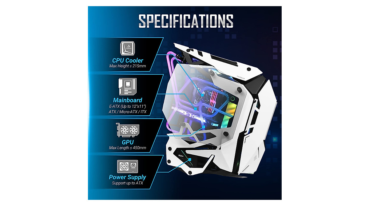 Antec Torque White/Black Aluminum ATX Mid Tower Computer Case/Winner of ...