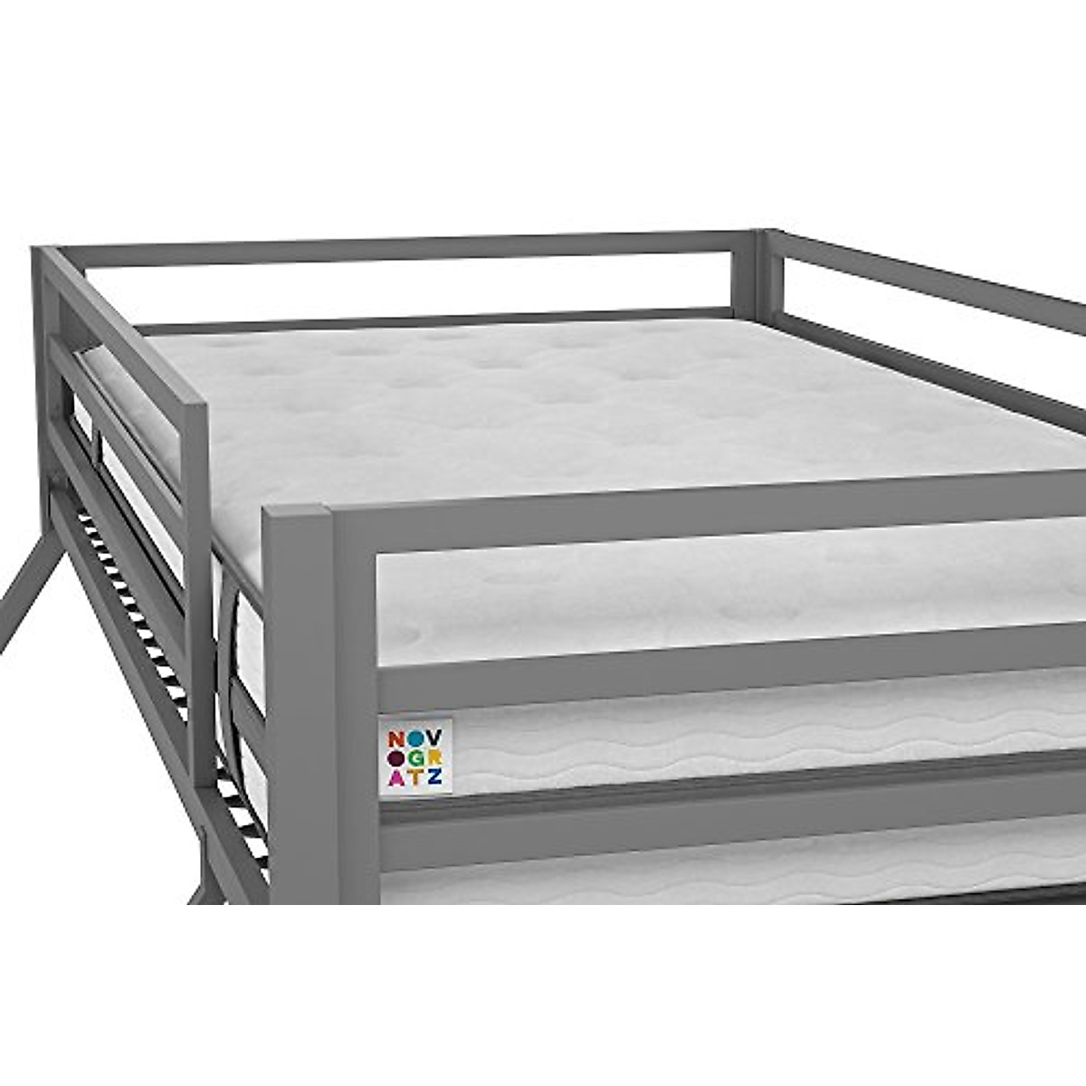 Novogratz 4146429N Maxwell Metal Bunk Bed, Twin over Full