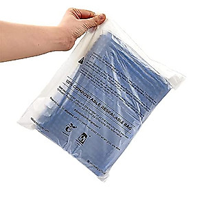Eco Friendly Clear Bags, 85 count M size (85 pcs 10x 13 inches), Self Seal Cello Frosted Resealable Compostable Shipping Clothing bag for Packaging, Clothes Shirts Cello bags, minliving (M, 85 Pack)