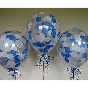 1 inch Tissue Paper Confetti 5000 pcs Circle Confetti Wedding & Birthday Party Decoration Royal Blue