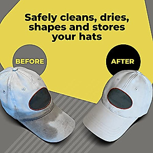 BallcapBuddy Cap Washer the Original Hat Cleaner for Baseball Caps Washing Machine and Dishwasher Cap Cleaner Hat Washer Made in USA (3-PACK white)