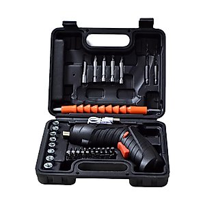 Electric Screwdriver Set Rechargeable 3.6V Cordless Screwdriver Kit with 48pcs Accessories,Switch Direction with One Click - Power Drill Cordless with LED Light