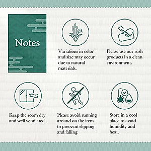 FULI Japanese Tatami Mattress, Igusa Mat (100% Japanese Rush Grass) Folds in Three, Made in Japan (Natural, Twin XL)