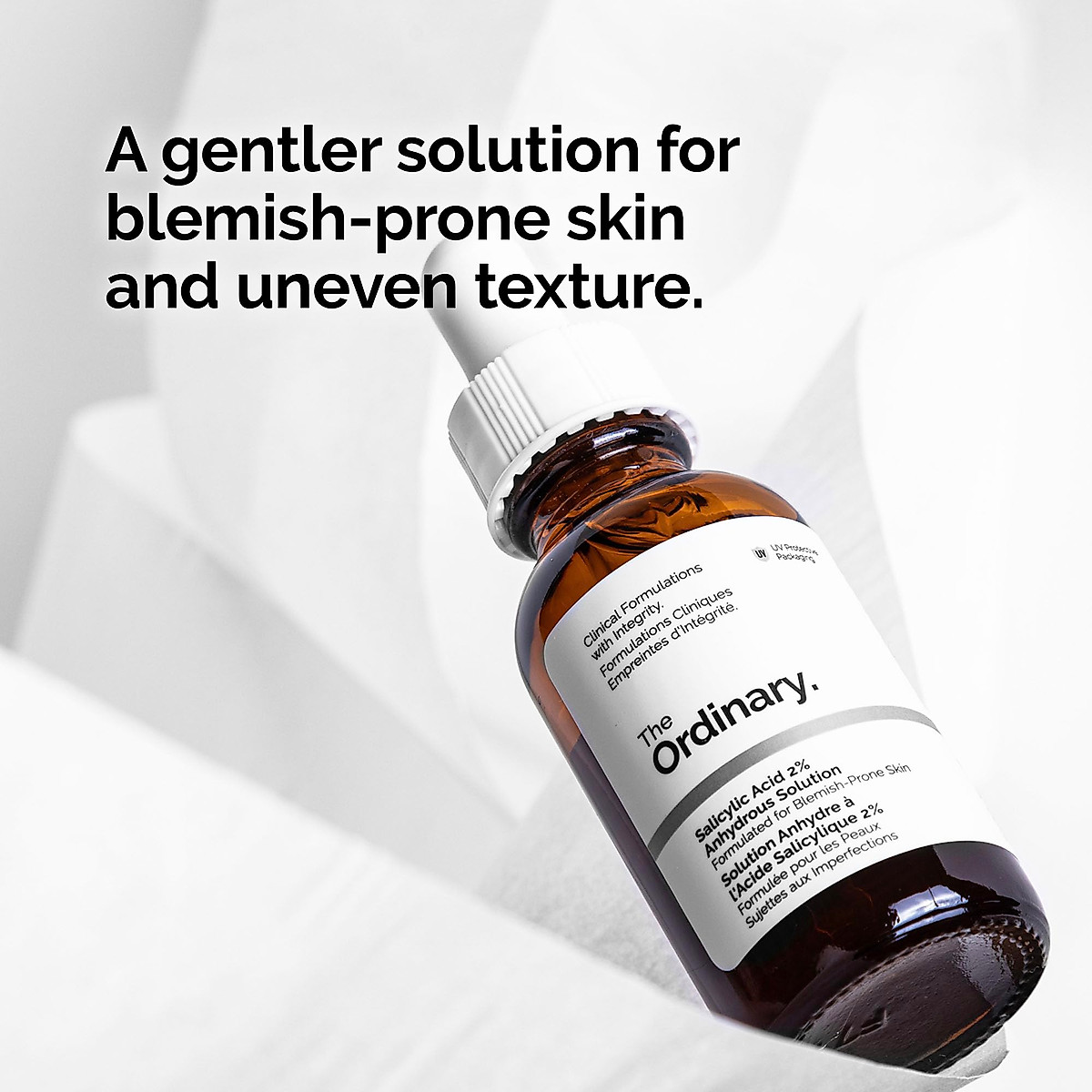 The Ordinary Salicylic Acid 2% Anhydrous Solution, Gentle Exfoliating Serum for Blemish-Prone Skin and Uneven Texture, 1 Fl Oz