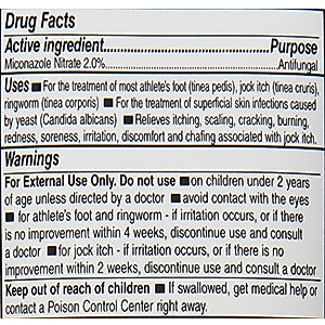 Medline Remedy Olivamine Antifungal Cream, White, 4 fl oz