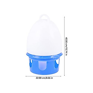 Zerodeko Bird Waterer, 10L Automatic Pigeon Water Feeder, Plastic Hanging Pet Water Dispenser Convenient Bird Drinking Cage Accessories for Pigeon, Parrots, Dove, Quail