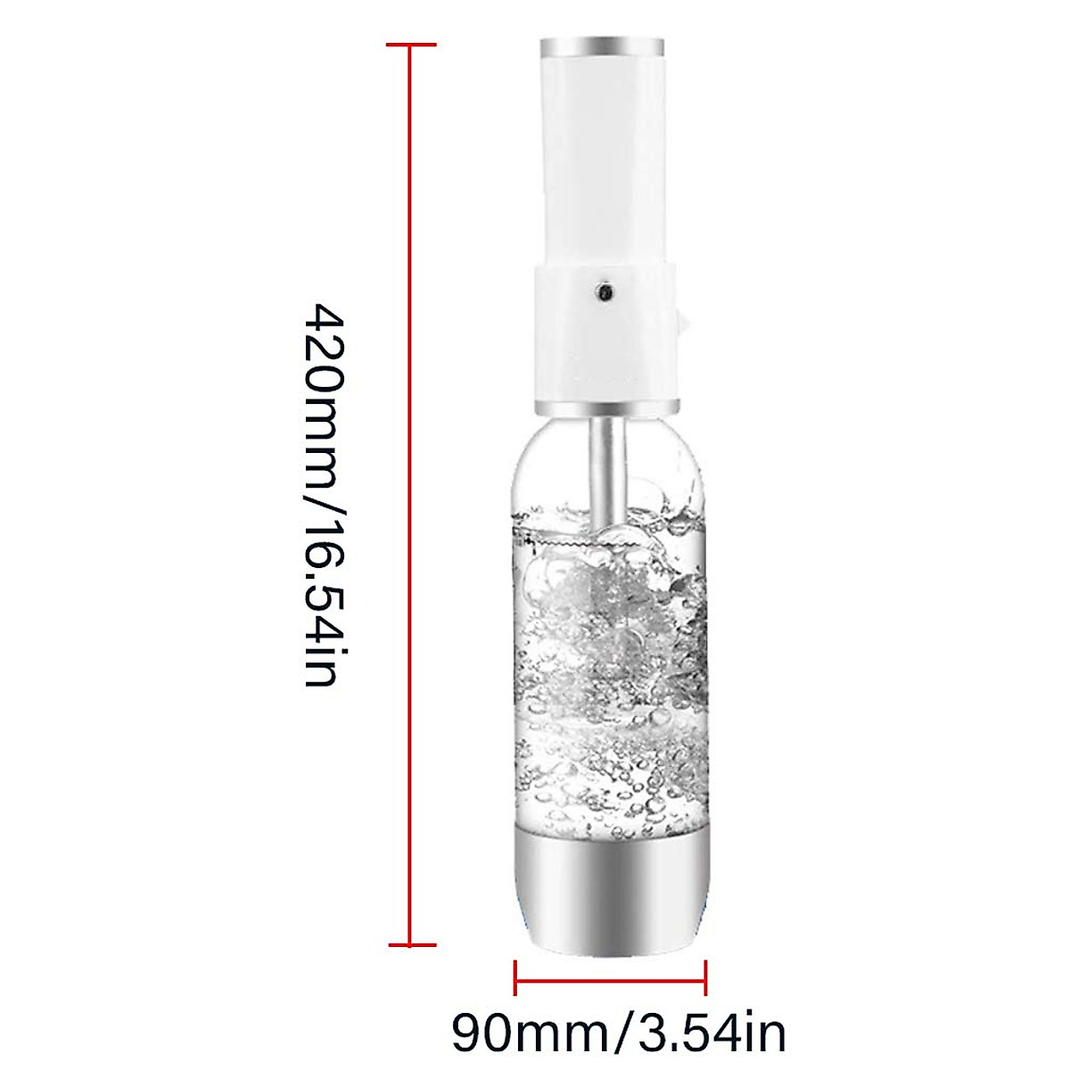 Portable Siphon Manual Bubble Water Sodas Machine Mini Carbonated Soft Drink Juice Soda Maker Spritzers for Home Bar Travel Use