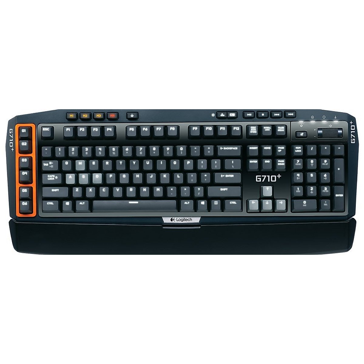 Logitech G710+ Mechanical Gaming Keyboard with Tactile High-Speed Keys - Black