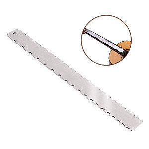 Guitar Neck Notched Straight Edge Luthiers Tool with Guitar Fret File, Fret Rocker, Fingerboard Guards Protectors and Grinding Stones for Gibson 24.75" and Fender 25.5" Electric Guitars