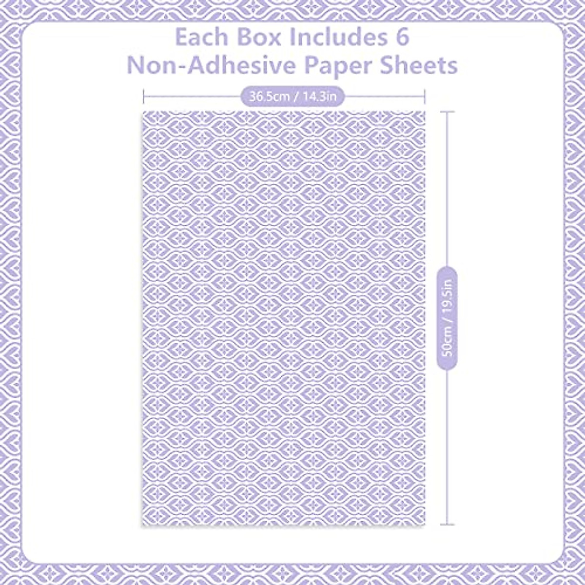 Lavender Scented Drawer Liners, 6 Sheets Fragrant Paper Liners Non-Adhesive Paper Sheets for Home Closet, Dresser Drawers, for Home Fragrance