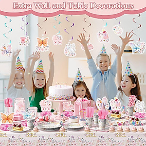 Baby Shower Decorations for Girl, 274Pcs Girl Baby Shower Decorations Party Supplies (20 Guests) Floral Baby Shower Decor It Is A Girl Backdrop Banner for Pink Baby Shower with Plates Cups Balloons