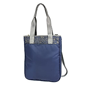 CHALA CV-Venture Zip-Around Tote - Sunflower - navy
