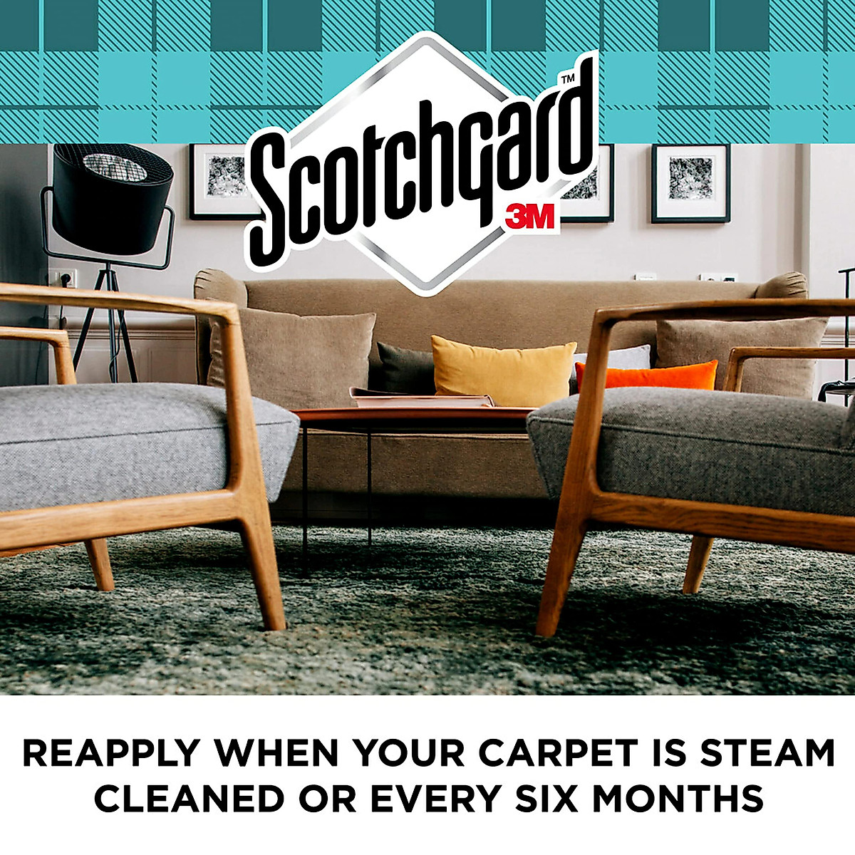 Scotchgard Rug & Carpet Cleaner, Fabric Cleaner Blocks Stains, Cleaning Sprays Make Cleanup Easier, Two 16.5 oz Cans