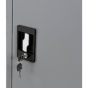 Global Industrial Assembled Wall Storage Cabinet, 19-7/8x14-1/4x32-3/4, Gray