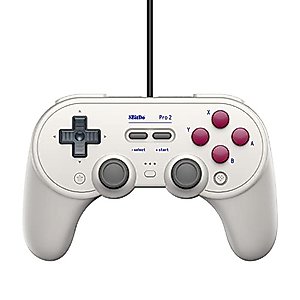 8BitDo Pro 2 Wired Controller for Switch, Windows, Steam Deck & Raspberry Pi (G Glassic Edition)
