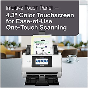 Epson DS-790WN Wireless Network Color Document Scanner for PC and Mac, with Duplex Scanning, PC-Free Scanning, 100-page Auto Document Feeder (ADF) and 4.3" Color LCD Touchscreen