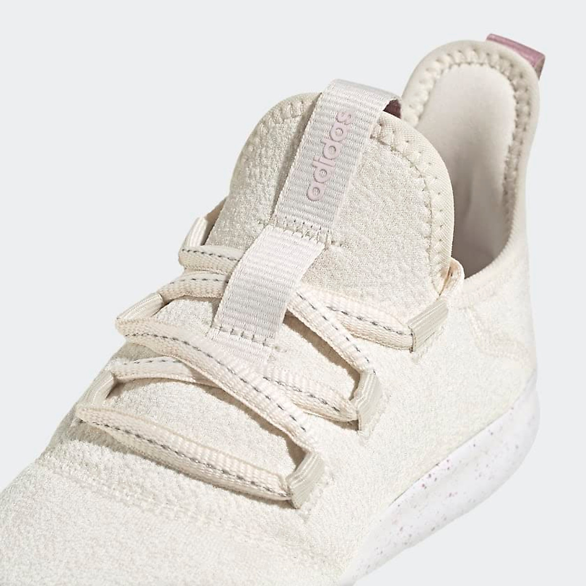 adidas Women's Cloudfoam Pure 2.0 Running Shoe, Chalk White/Magic Mauve/Alumina, 7.5