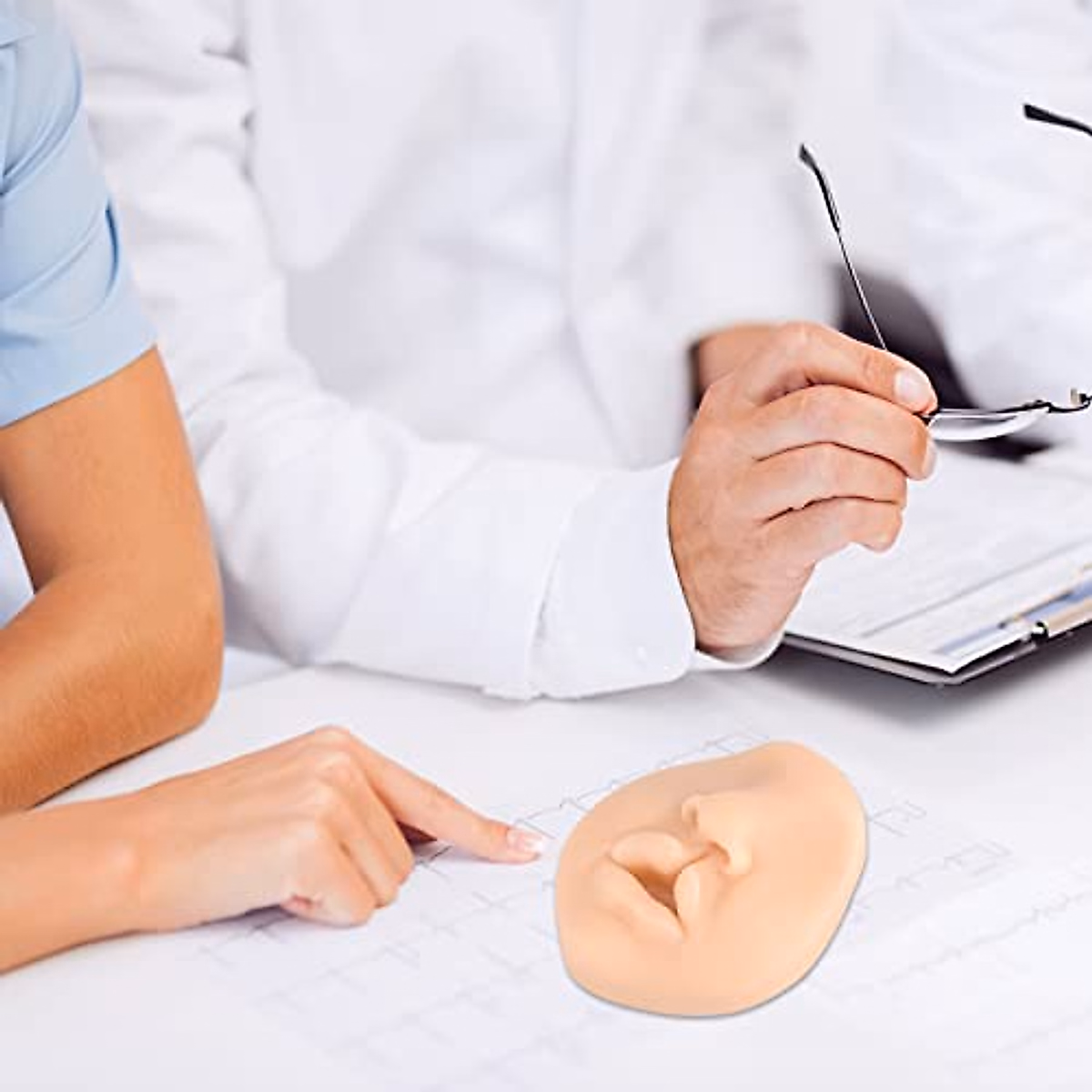 Ultrassist Unilateral Cleft Lip Model, Cleft Lip Suture Training Simulator for Medical Students, Education, Display