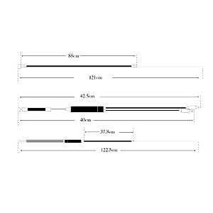 BMX Bike Gyro Brake Cables,Full Kit BMX Bicycle Brake Line Set Cable Wire,Front + Rear (Upper + Lower) with Spinner Rotor (Complete Set) for Bike Part Replacement - Red (RED)