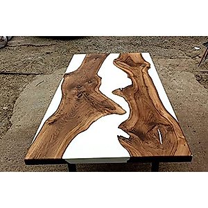 Epoxy Table, Live Edge Wooden Table, Epoxy Resin River Table, Natural Wood,Dining table, Natural Epoxy Table, Resin Table