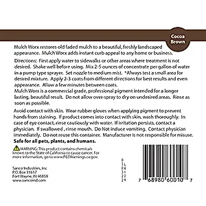 MulchWorx Brown Mulch Color Concentrate - 2,800 Sq. Ft. - Rich Dark Brown Mulch Dye Spray