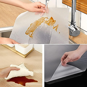 Shelf Liner, EVA Non Adhesive Cabinet Liners 23.6Inch x 19.6FT (23.6x240Inch), Non Slip Drawer Liner, Washable Cupboard Liner Refrigerator Mats for Kitchen Cabinet, Pantry, Shelves, Bookshlef, Dresser