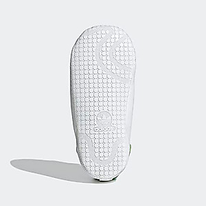 adidas Originals unisex baby Stan Smith Crib Sneaker, White/White/White, 3 Infant US