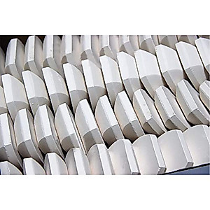 Hongso Gas Grill Ceramic Briquettes for Turbo Classic Elite and Nexgrill Models, 54-Piece Barbecue briquettes Gas Grill Stones, CRCB54