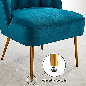 Ball & Cast Accent Chair, 23.5"W x 25"D x 32.25"H, Teal