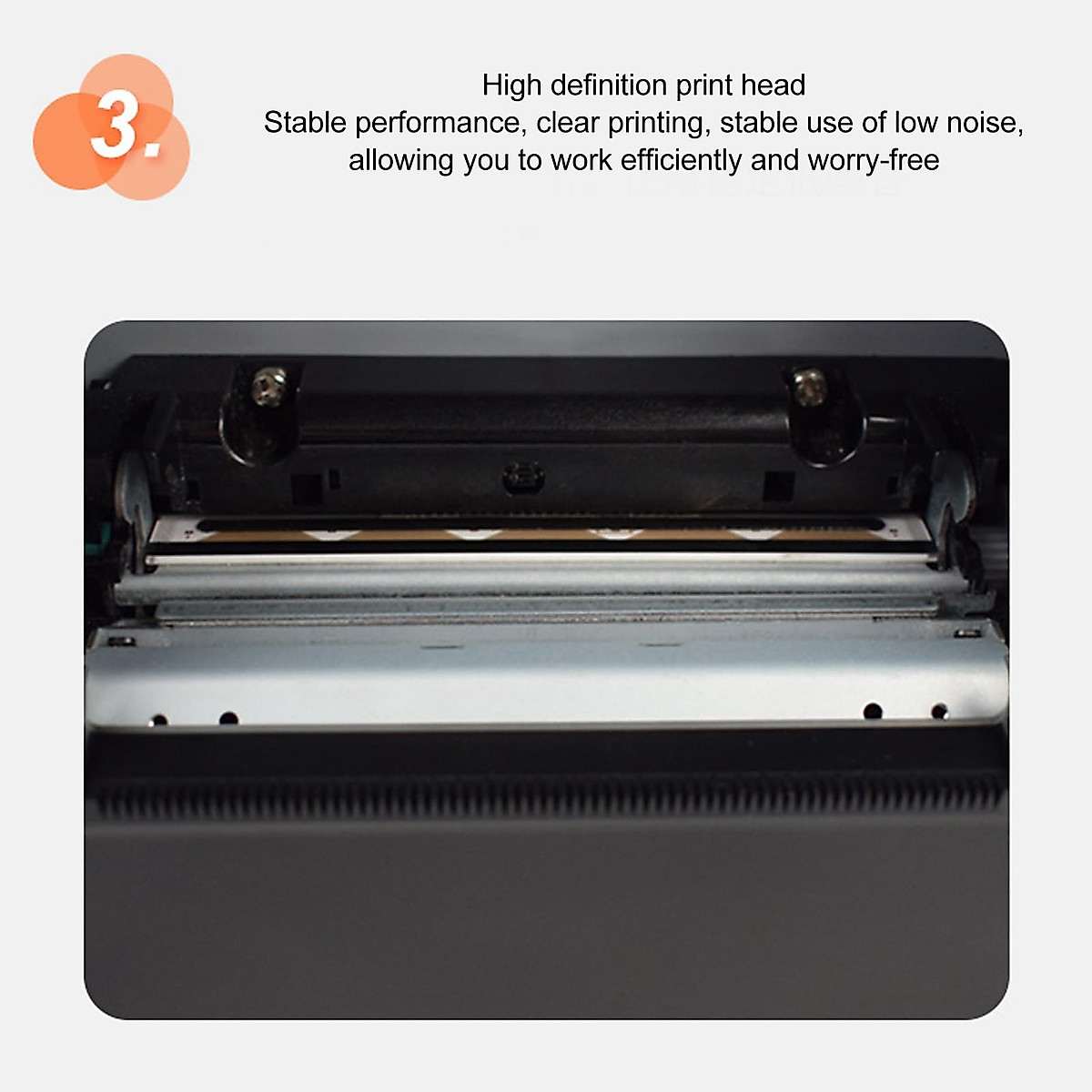 Septpenta Bluetooth Thermal Receipt Printer, 80 mm POS Printer, Supported Drawer Thermal Label Printer with Auto Cutting for Logistic Milk Tea Shop POS System