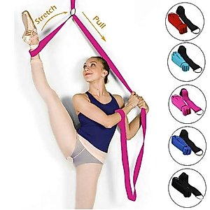 LEPOD Door Stretch Band - Get More Flexible with The Door Flexibility Trainer to Improve Leg Stretching - Perfect Home Equipment for Ballet, Dance and Gymnastic Exercise Taekwondo & MMA (Pink)