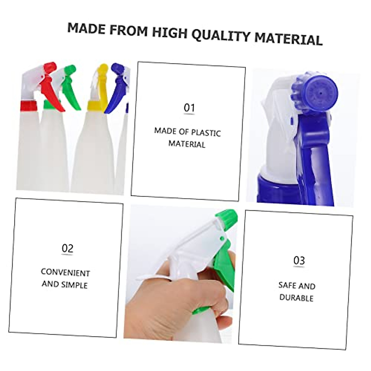 FRCOLOR 4pcs Spray Bottle Watering Can Plant Tools Nursing Flower Sprinkler Spray Bottle for Plants Gardening Sprayer Cleaner Spray Bottle Outdoor Watering Tool Water Spray Can Care