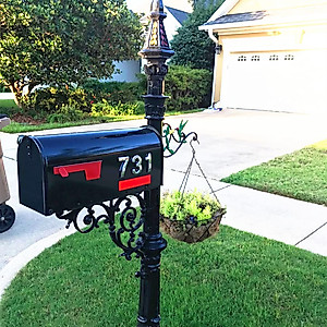 HopeWan Mailbox Numbers 2 Inch, Self-Stick Door Address Number Stickers for Office Apartment Room, Chrome Plated.