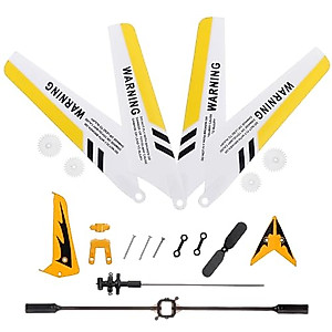 ibasenice RC Helicopter Replacement Parts - A Helicopter Blade Connect/SG Buckle Shaft Inner S Tail Balance, Spare Blades for RC Helicopter