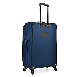 U.S. Traveler Aviron Bay Expandable Softside Spinner Wheels, Navy, 3 Piece Luggage