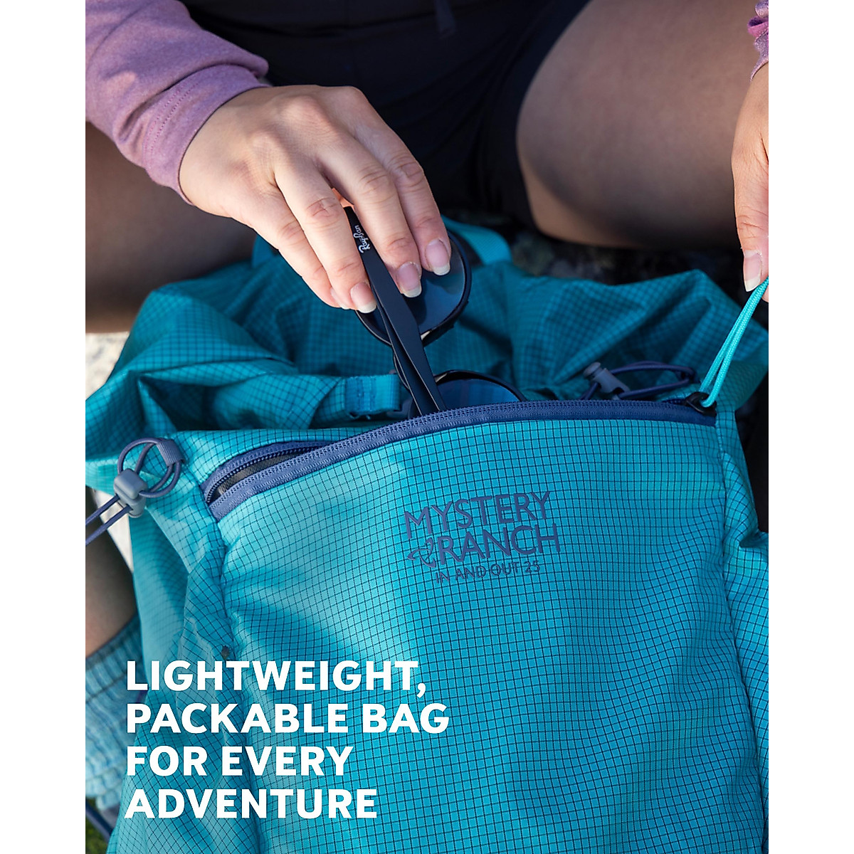 Mystery Ranch In and Out Backpack - Lightweight Foldable Pack, Black 19L