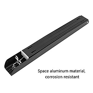 Clothes Drying Rack, 80cm Rod Wall Mounted Dual Bracket Space Aluminum Retractable Folding Drying Rack for Home(silver)