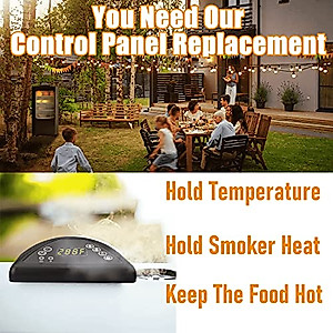 Replacement 9907170133 Part for Masterbuilt Electric Smoker Control Panel, Masterbuilt Replacement Parts Digital Control Board Compatible with 21072719 20071218 21071218 20071418 21072319 21072719