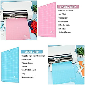 10 Pack Cutting Mats for Cricut - IModeur 12"x12" Cutting Mats for Cricut Accessories - Mats for Cricut Explore Air 2/ Maker 2/3
