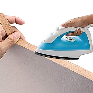 Skelang Cherry 3/4" x 50' Roll Wood Veneer Edge Banding Preglued Iron-On with Hot Melt Adhesive Edgebanding Flexible Wood Tape