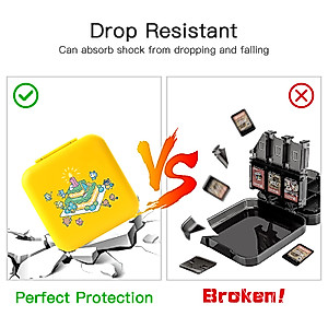 UFOPETIE Card Case for Nintendo Switch Game Card,Compatible with Nintendo Switch Case Animal Crossing Theme,Game Case for Animal Crossing Cards,for Switch Accessories Thumb Grip 2PCS