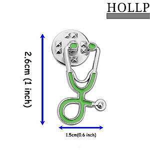 Nurse Stethoscope Enamel Pin Medical Doctor Nurse Stethoscope Brooches Christmas Gift (Pink-s)