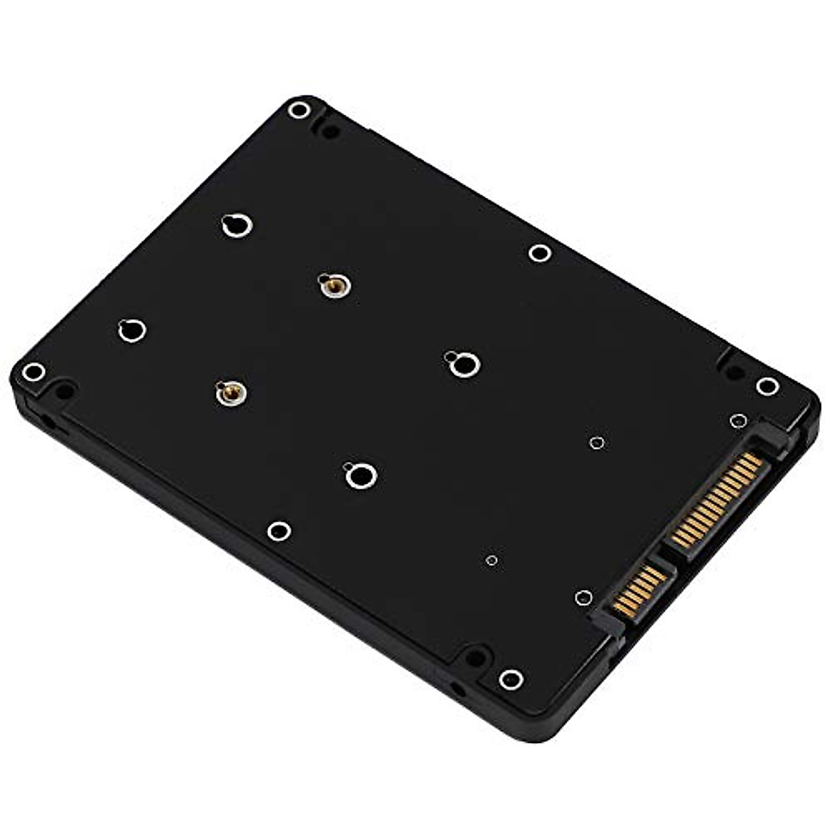 Mini Pcie mSATA SSD to 2.5 inch SATA3 Adapter Card with Case 7 mm Thickness Black
